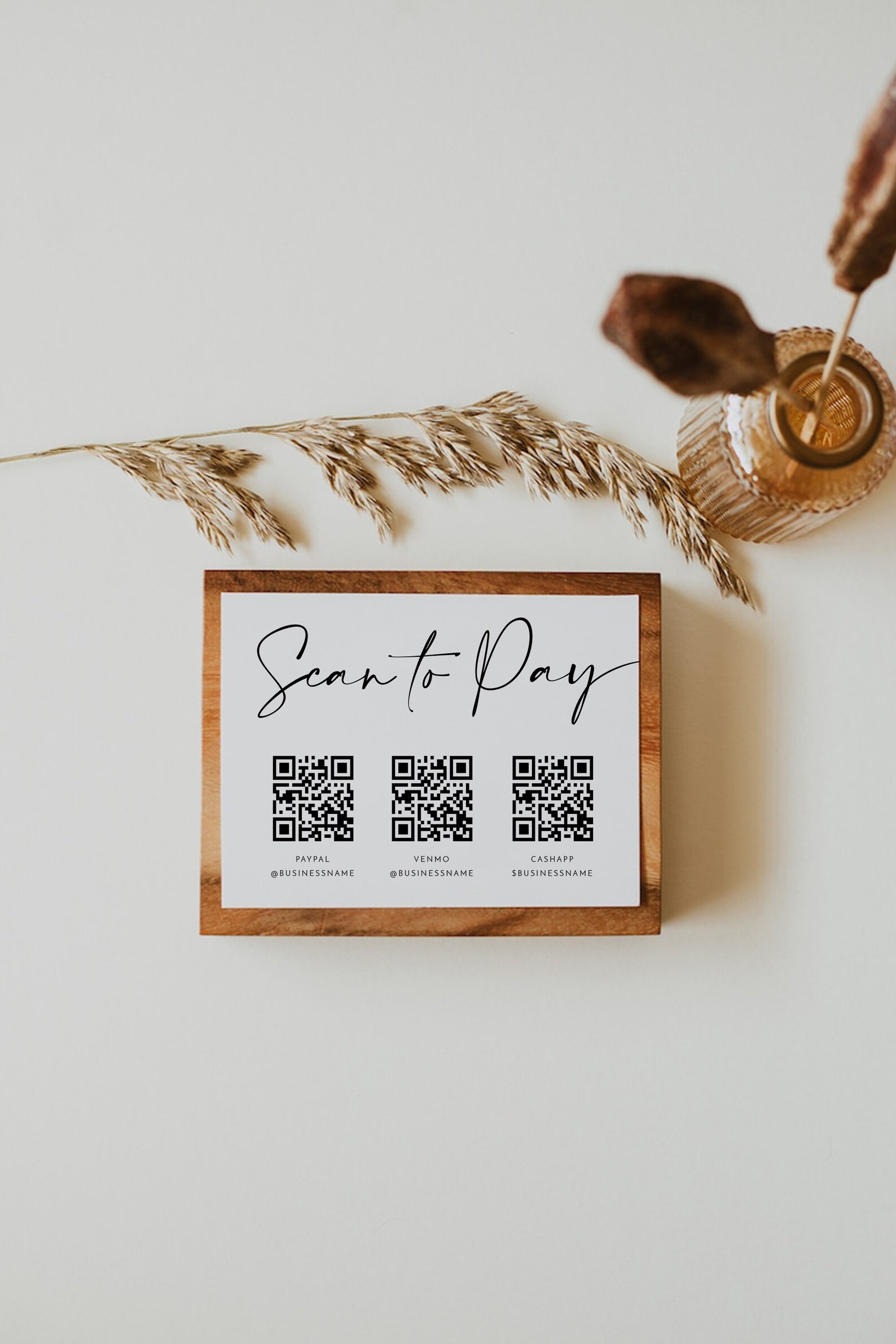 QR Code Sign Printable, Scan to Order Sign Template, QR Code Printable ...