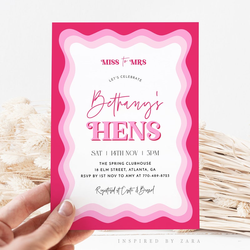 Hen Party Invite - Etsy