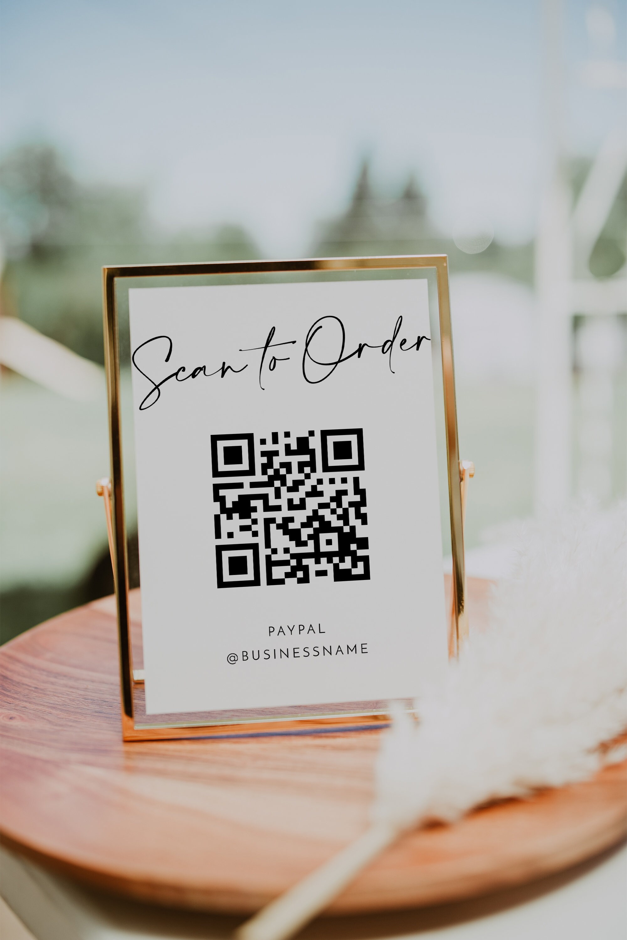 QR Code Sign Printable Scan to Order Sign Template QR Code - Etsy UK