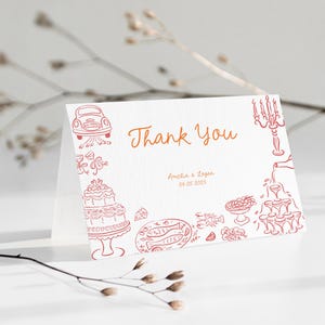 Whimsical Wedding Invitation Suite, Hand Drawn Wedding Invite, Fun ...