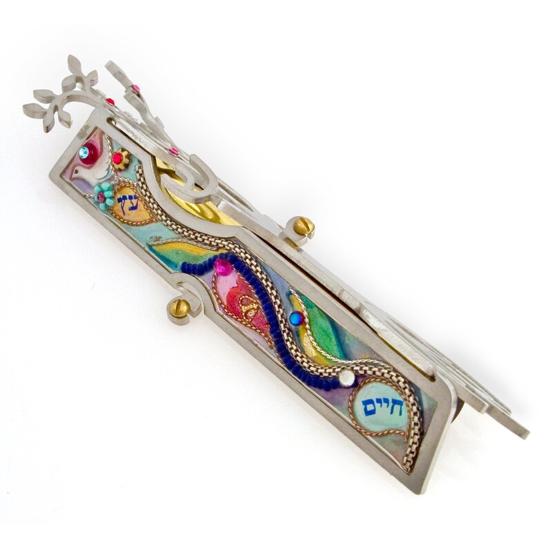 Seeka Modern Tree of Life Jewish Door Mezuzah Style #0384 - Etsy