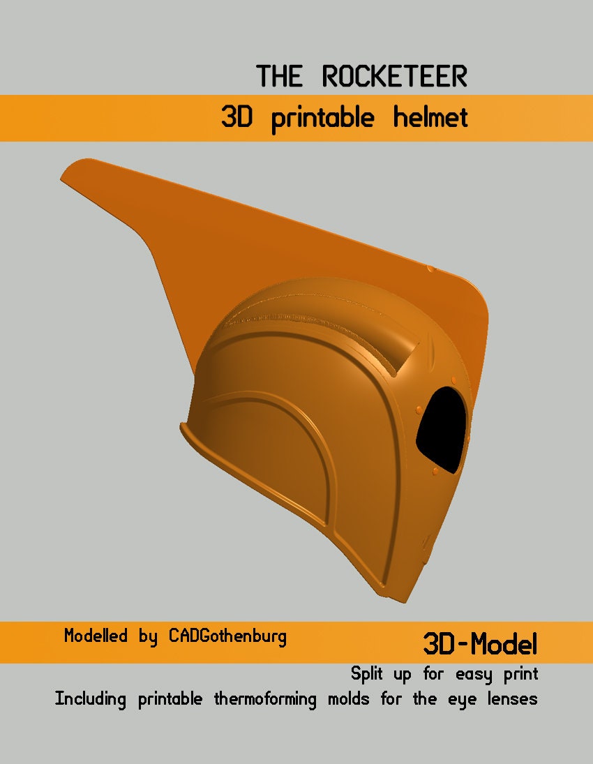 Rocketeer Helmet 3d Model