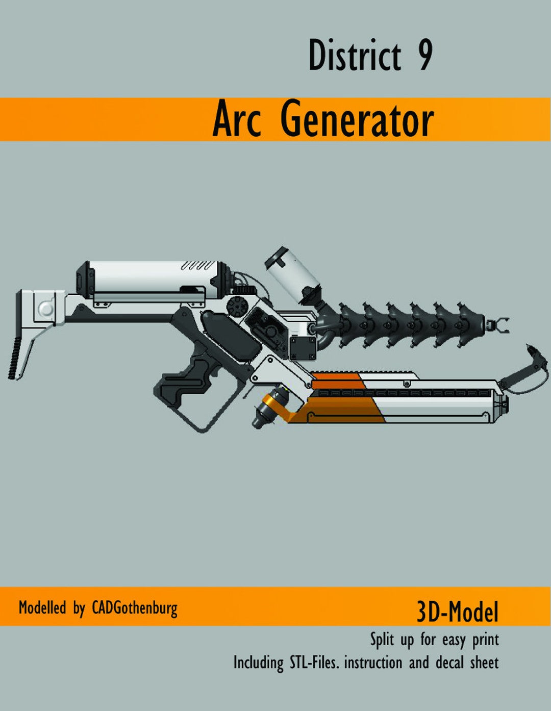 Arc Generator 3d-models/stl's. District 9 Prop. - Etsy