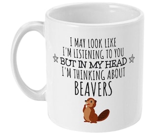 Beaver Mug. Beaver Gift. Beaver Fan Gift. Beaver Fan Mug. Beaver Lover ...