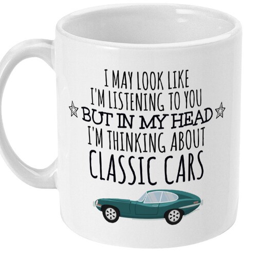 Classic Car Gift Classic Car Mug Funny Automotive Gifts - Etsy