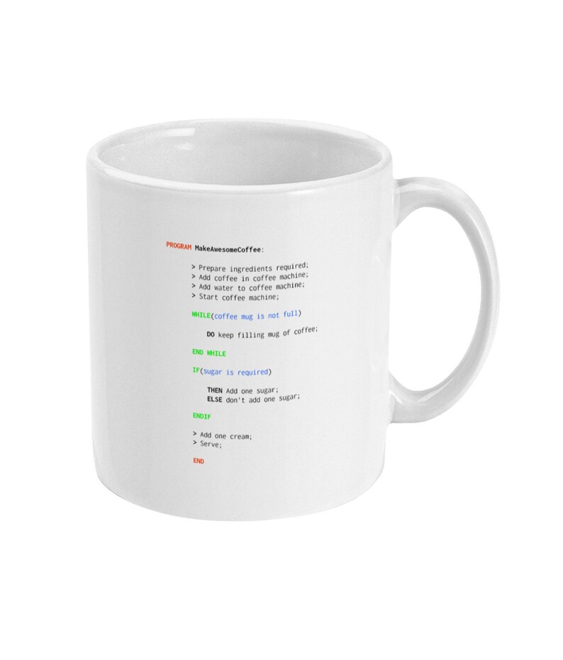 Make Coffee Code Computer Programmer Coffee Mug Coder T Etsy 