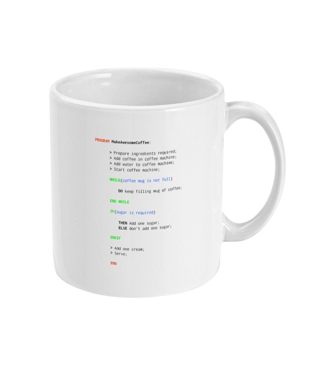 Make Coffee Code Computer Programmer Coffee Mug Coder Gift - Etsy