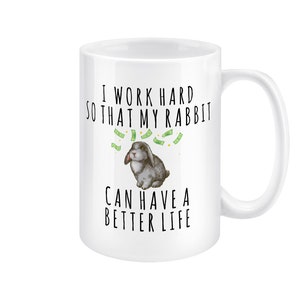 Rabbit Gift, Rabbit Mug, Rabbit Lover Gift, Pet Rabbit Owner Gifts, Mum ...