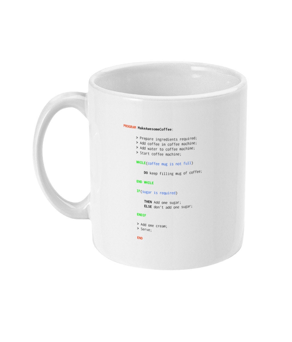 Programmer T Programming Mug Coding Mug Computer Geek Etsy Uk