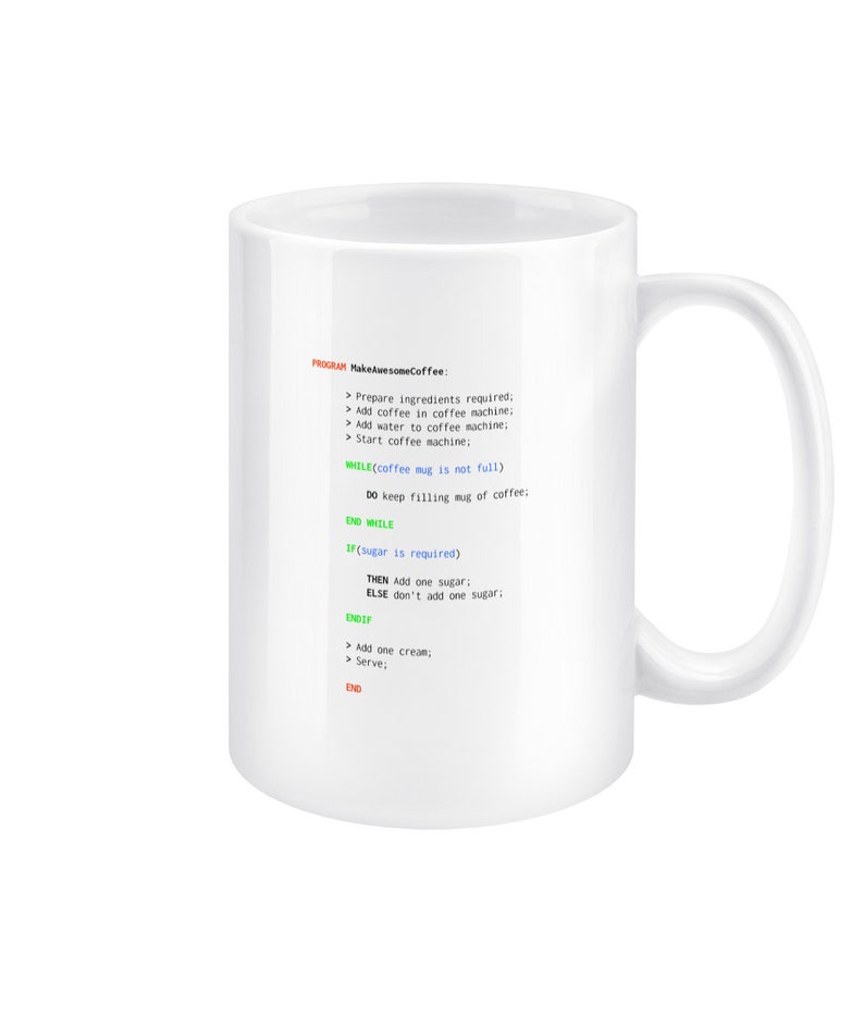 Make Coffee Code Computer Programmer Coffee Mug Coder T Etsy 
