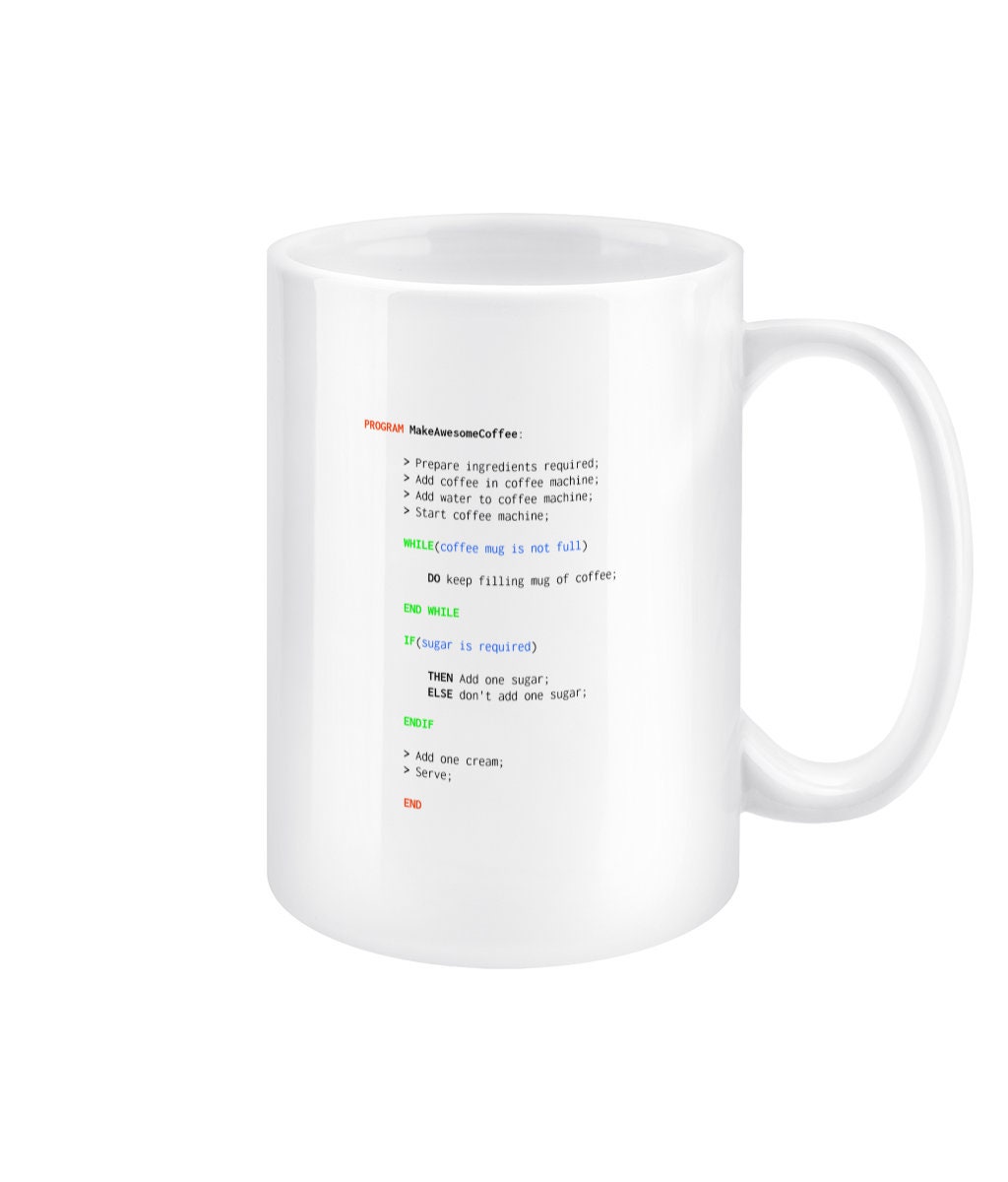 Make Coffee Code Computer Programmer Coffee Mug Coder Gift - Etsy