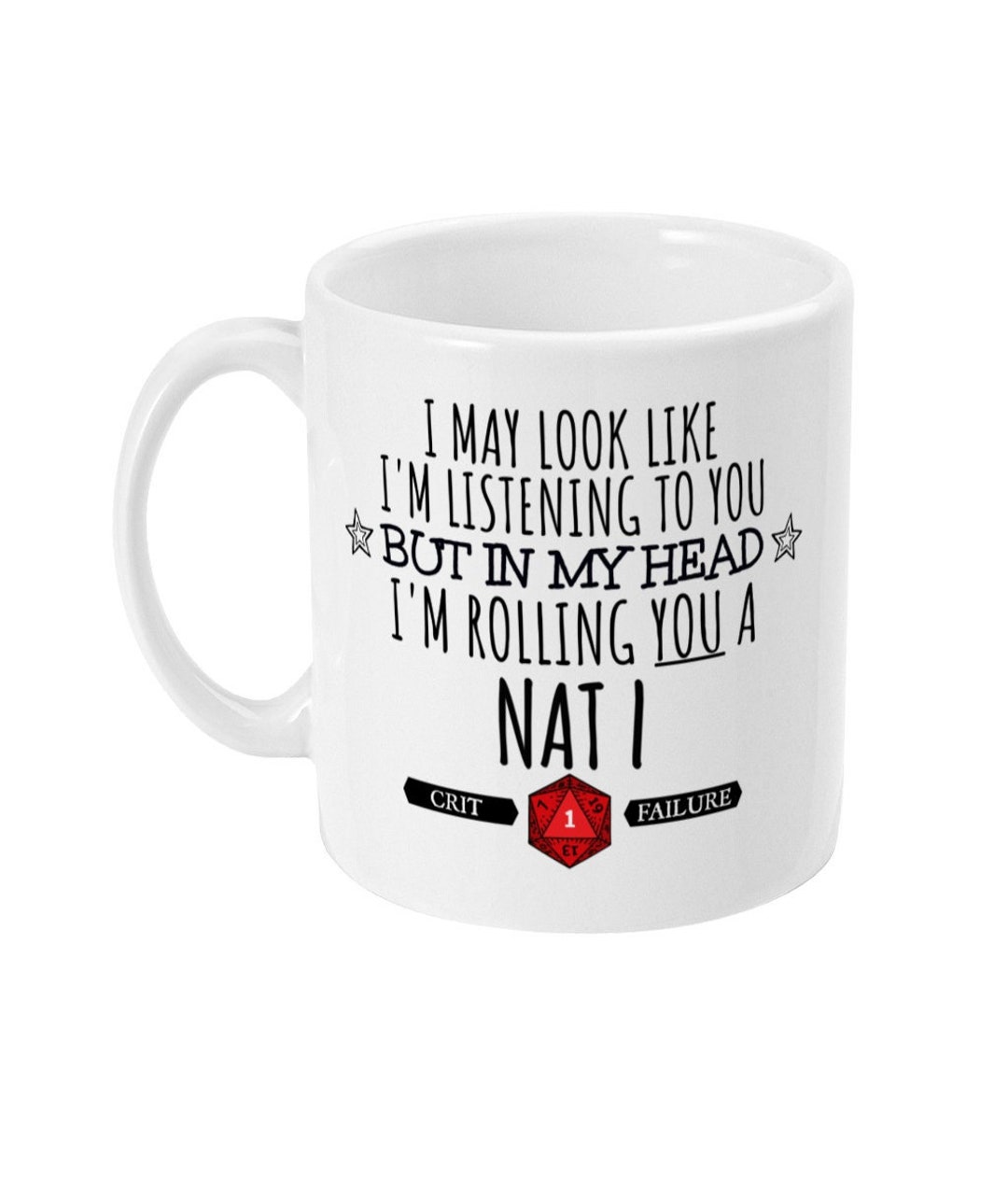 Nat 1 Rolling Mug, DND Gift, DND Mug, Funny Gifts for Dungeon Master ...
