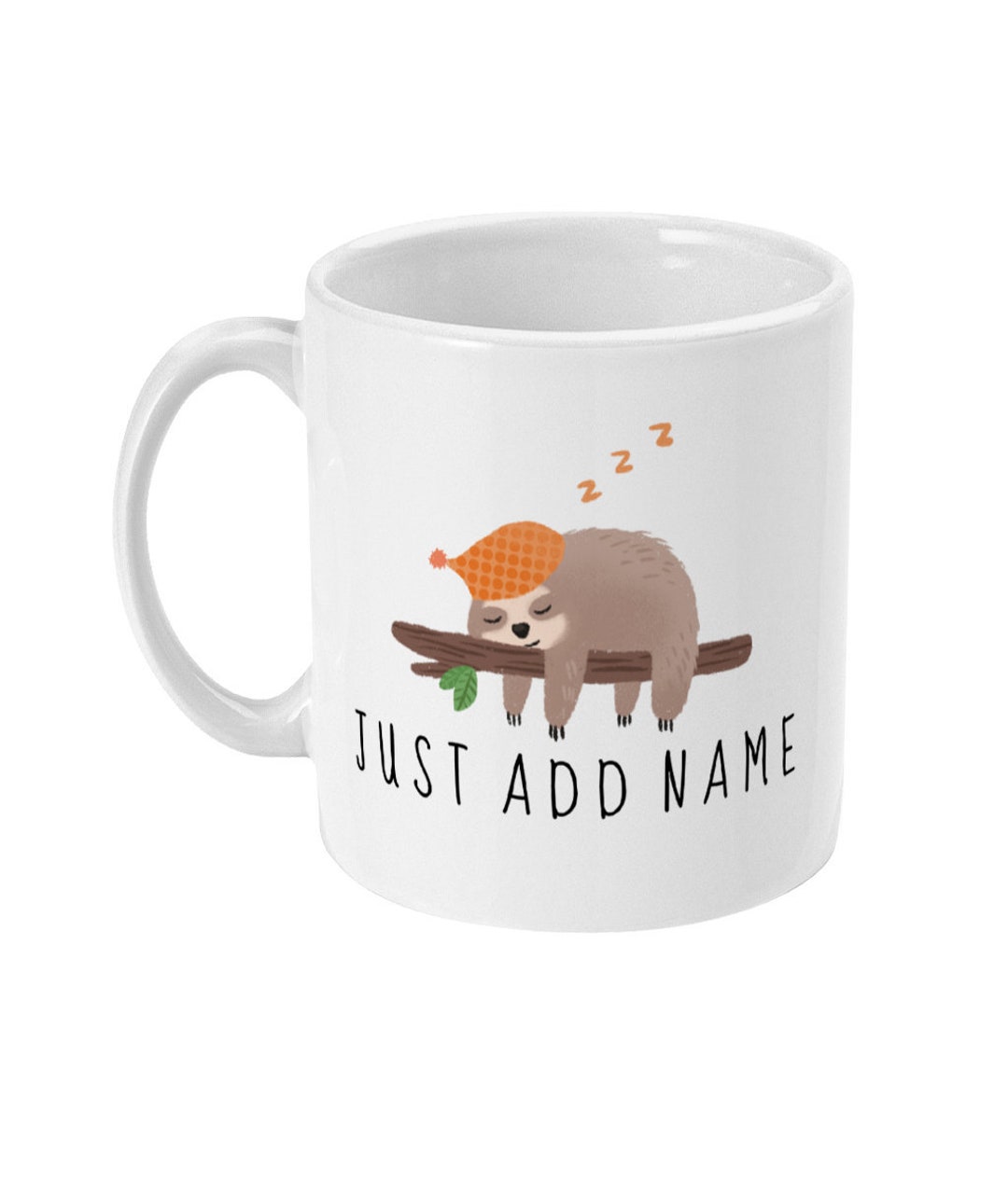 Sloth Gift, Personalised Sloth Mug, Sloth, I Love Sloths, Cute Sleeping ...