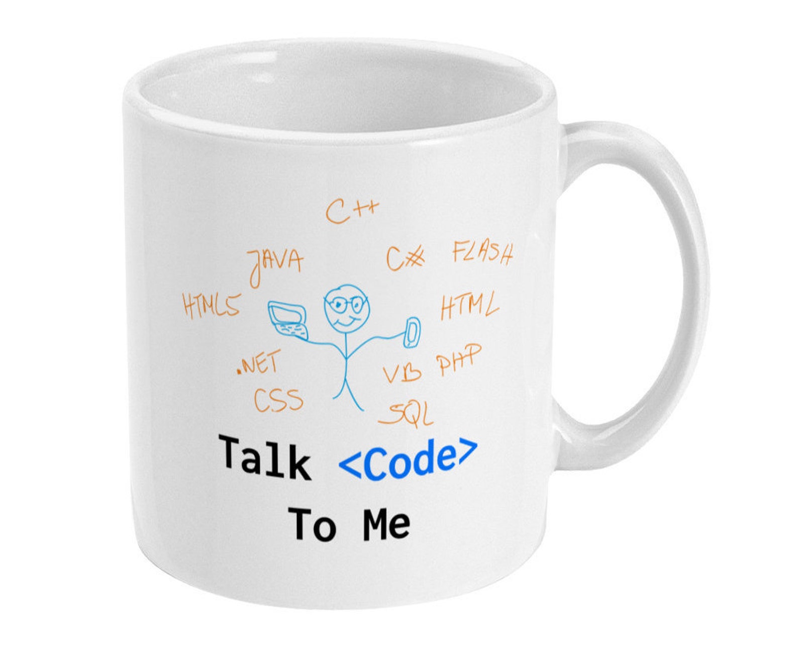Computer Programmer Coffee Mug Talk Code to Me Coder Gift - Etsy Canada