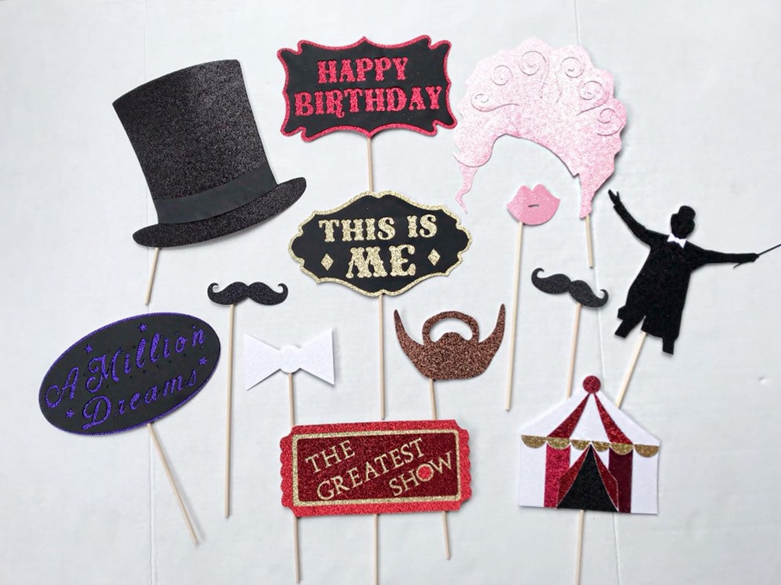 The Greatest Showman Photo Booth Props Circus Party Vintage | Etsy