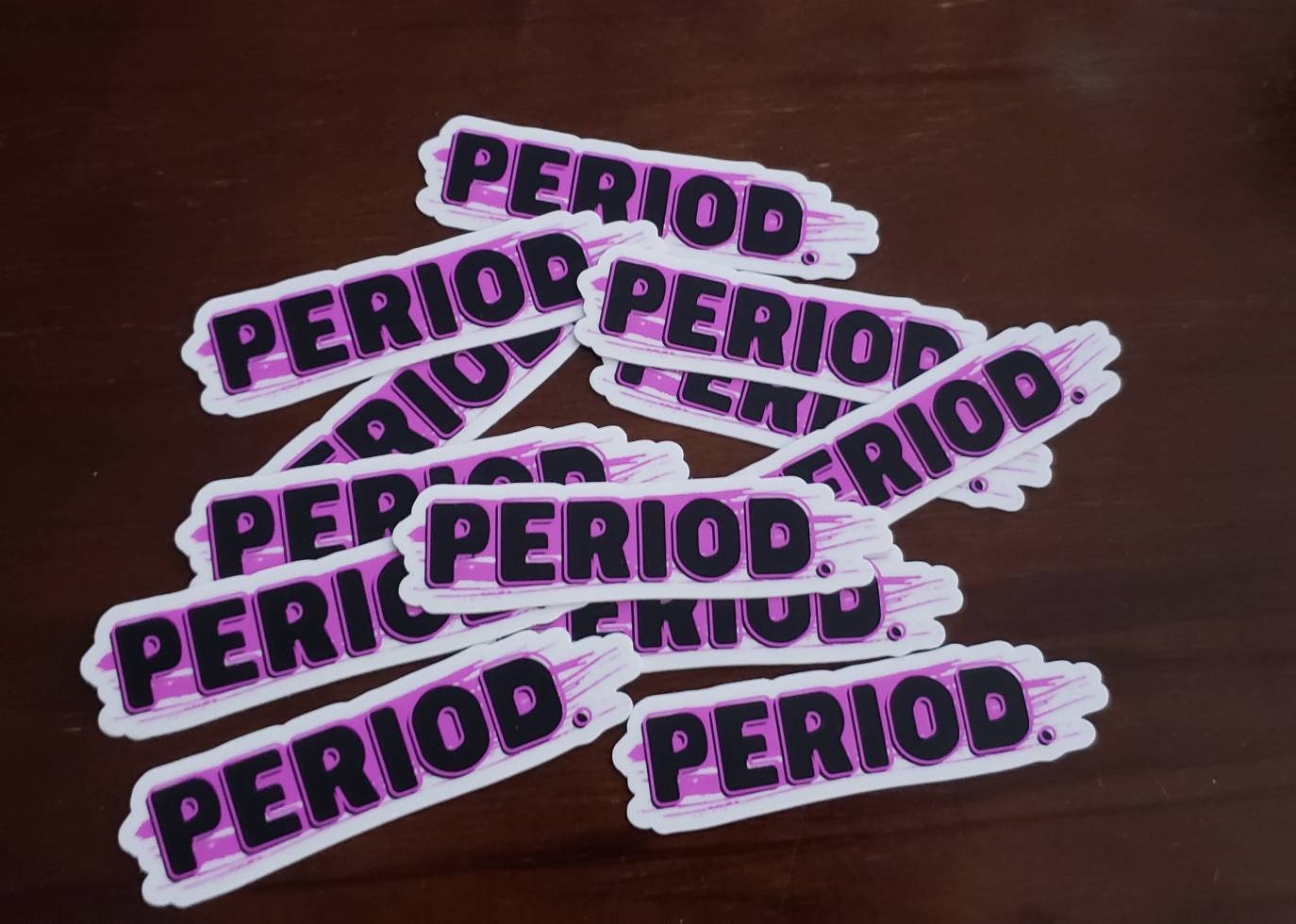 Period. Die Cut Sticker - Etsy