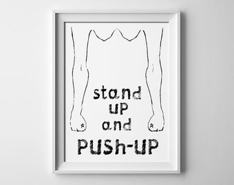 Push up Poster - Etsy