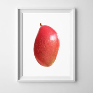 Red Mango Printable Wall Art Kitchen Fruit Print Art Photography ...