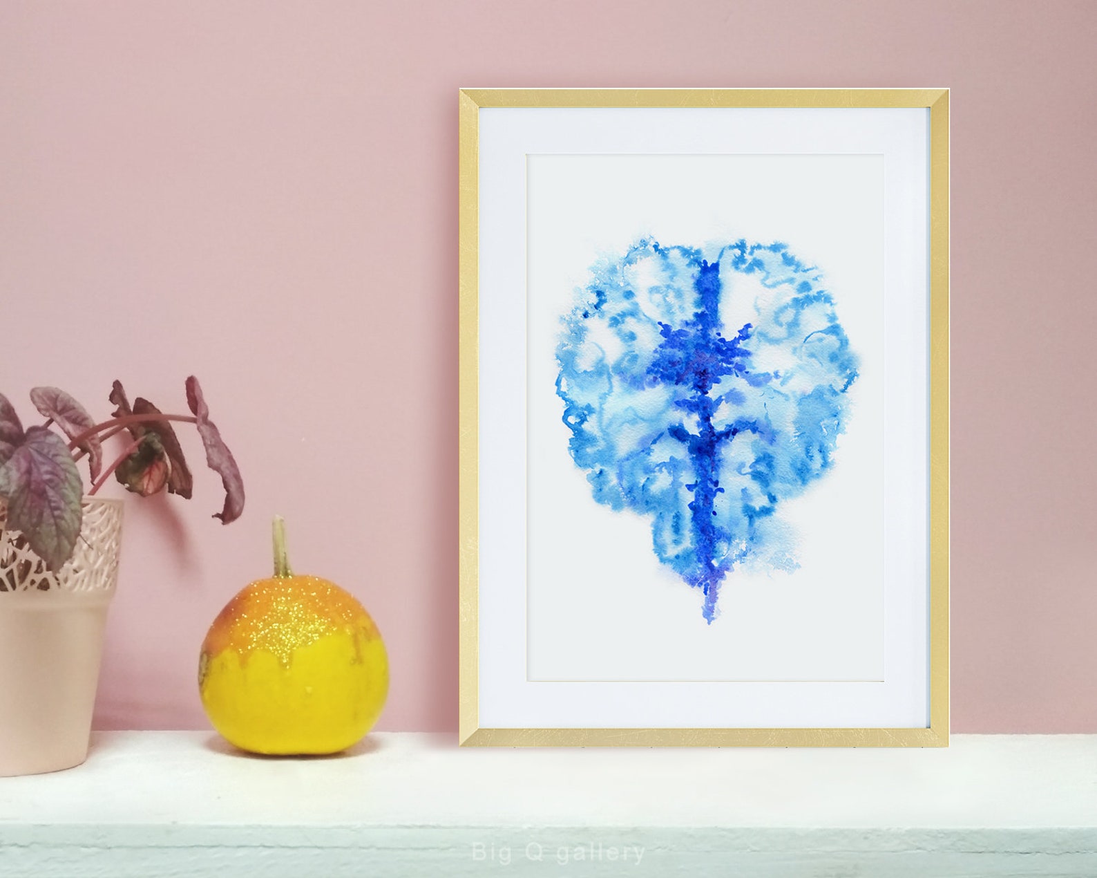 Science Abstract Printable Wall Art Blue Watercolor Human - Etsy