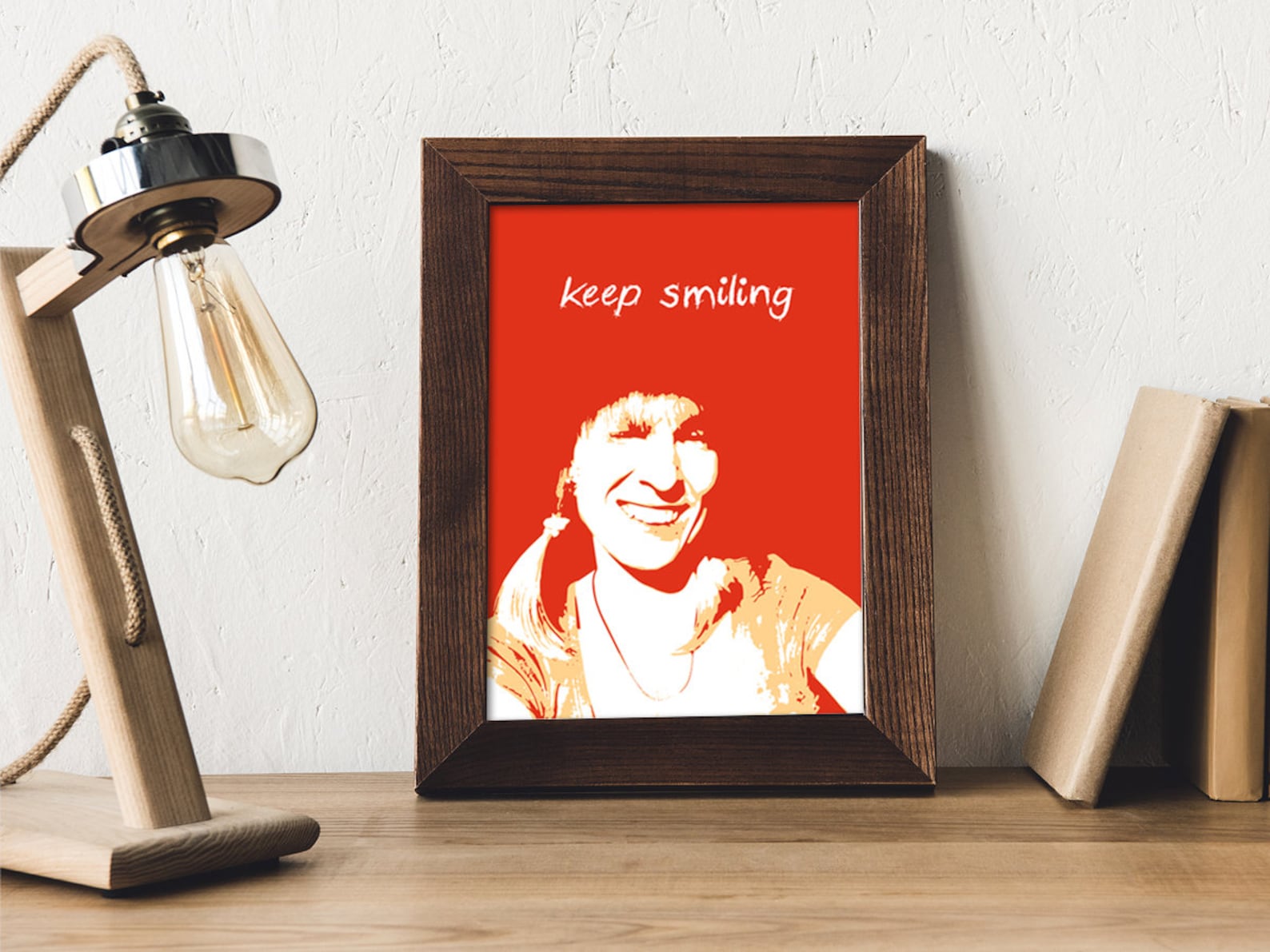 Smiling Girl Print. Printable Wall Art. Keep Smiling. Girls Face in Sun ...