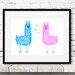 Cute Llama Couple Printable Wall Art Lama Nursery Poster Gift - Etsy