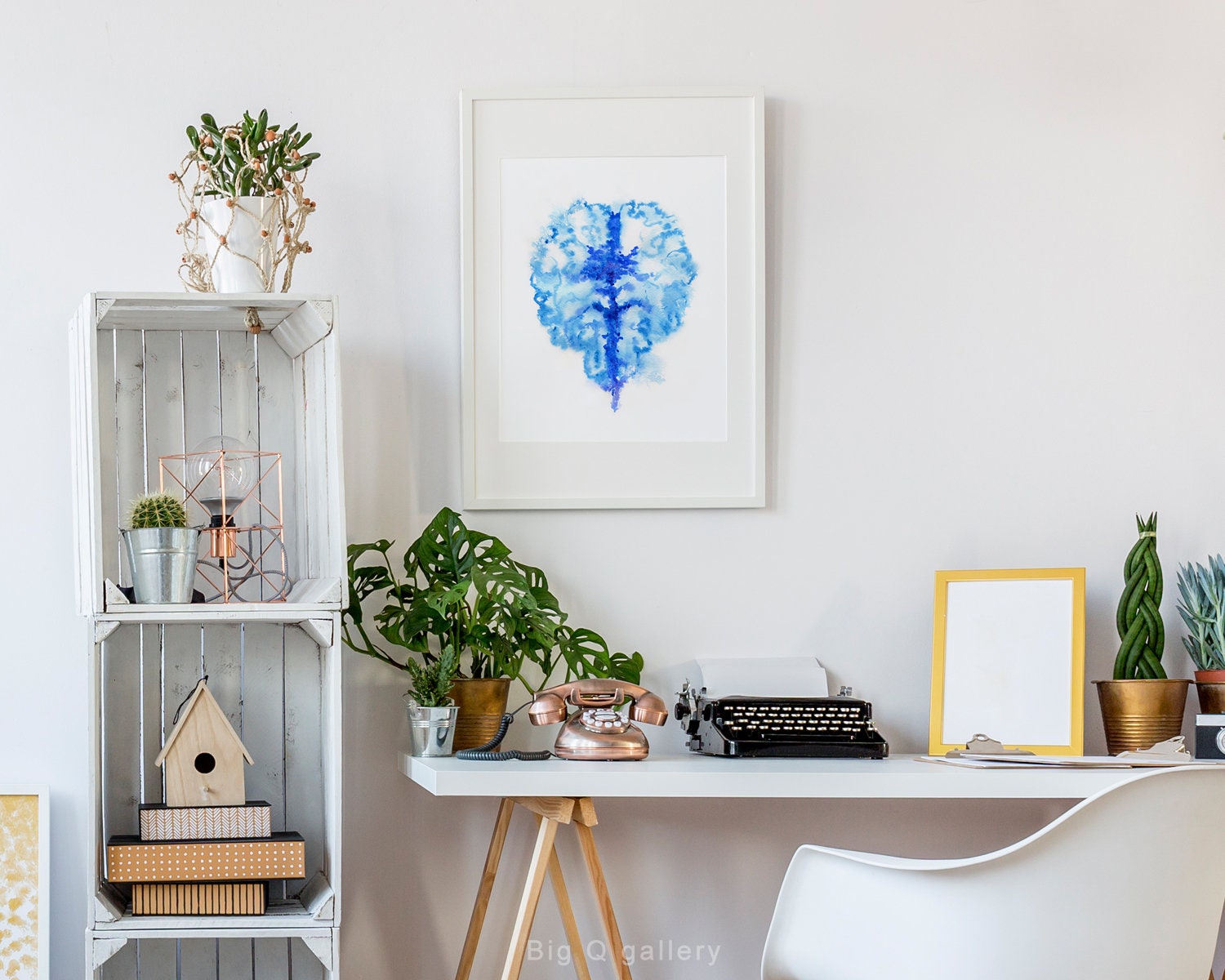 Science Abstract Printable Wall Art Blue Watercolor Human - Etsy