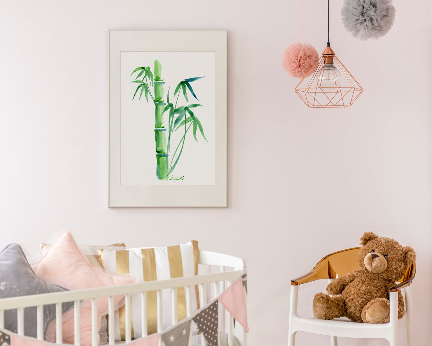 Bamboo Printable Wall Art Chinese Painting Japanese Ink Asian Art Drawn ...