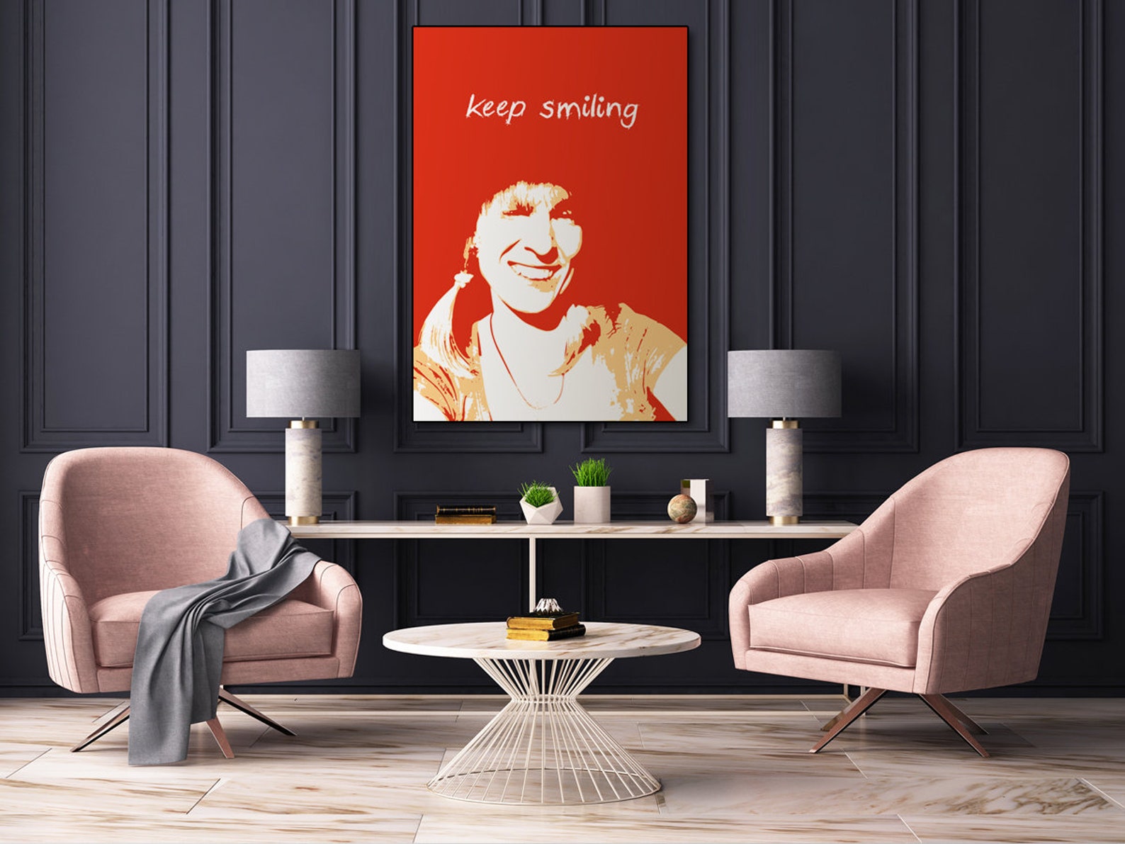 Smiling Girl Print. Printable Wall Art. Keep Smiling. Girls Face in Sun ...