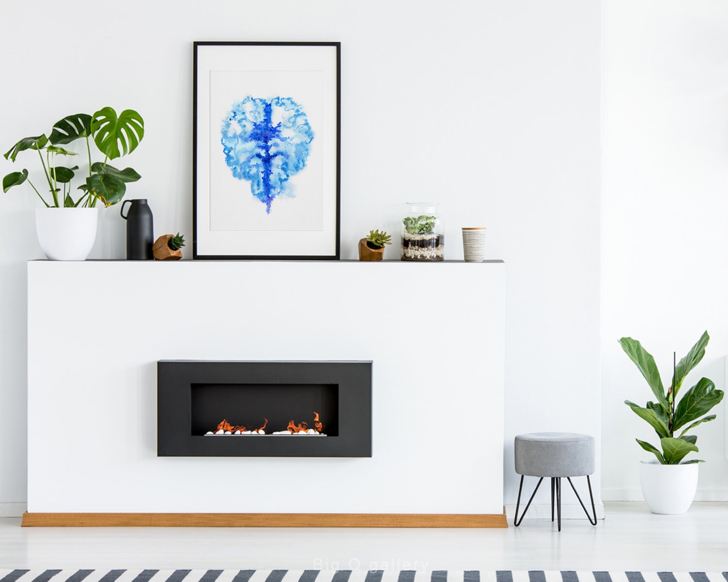 Science Abstract Printable Wall Art Blue Watercolor Human - Etsy