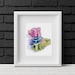 Bismuth Crystal Abstract Printable Wall Art Modern Graphic Rainbow ...