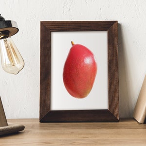 Red Mango Printable Wall Art Kitchen Fruit Print Art Photography ...