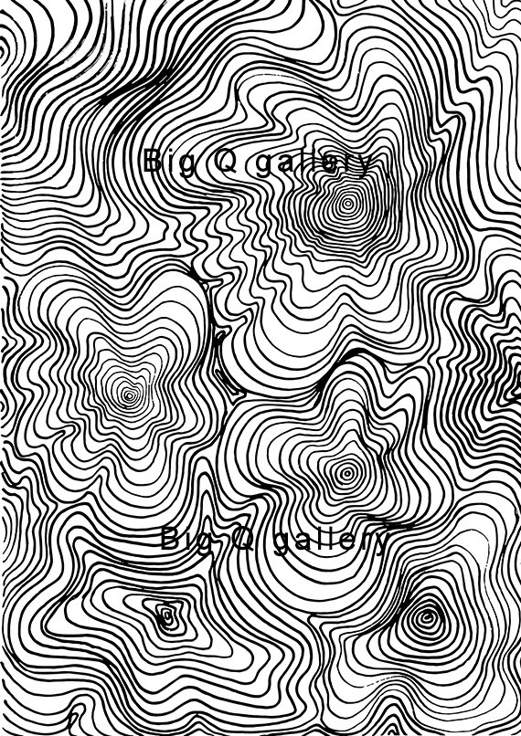 Abstract Black and White Printable Wall Art Waves Graphic - Etsy