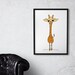 Baby Giraffe Nursery Printable Wall Art Cute Giraffe Poster - Etsy