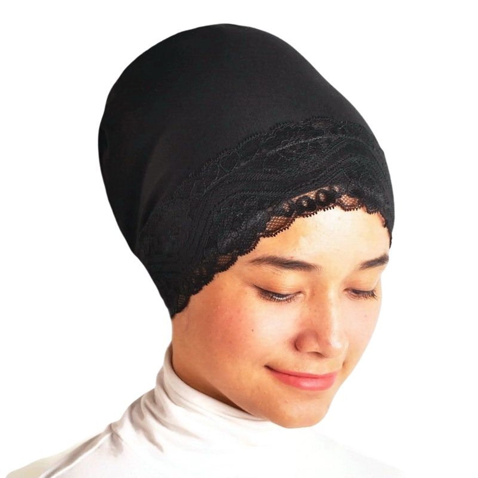 Cotton Lace Volumizer Under Scarf Shawl Wrap Turban Chemo Hat - Etsy