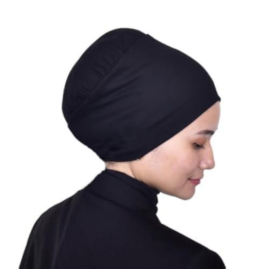Mu Lan Shaper Rib Cotton Volumizer Under Scarf Shawl Wrap Turban Chemo ...