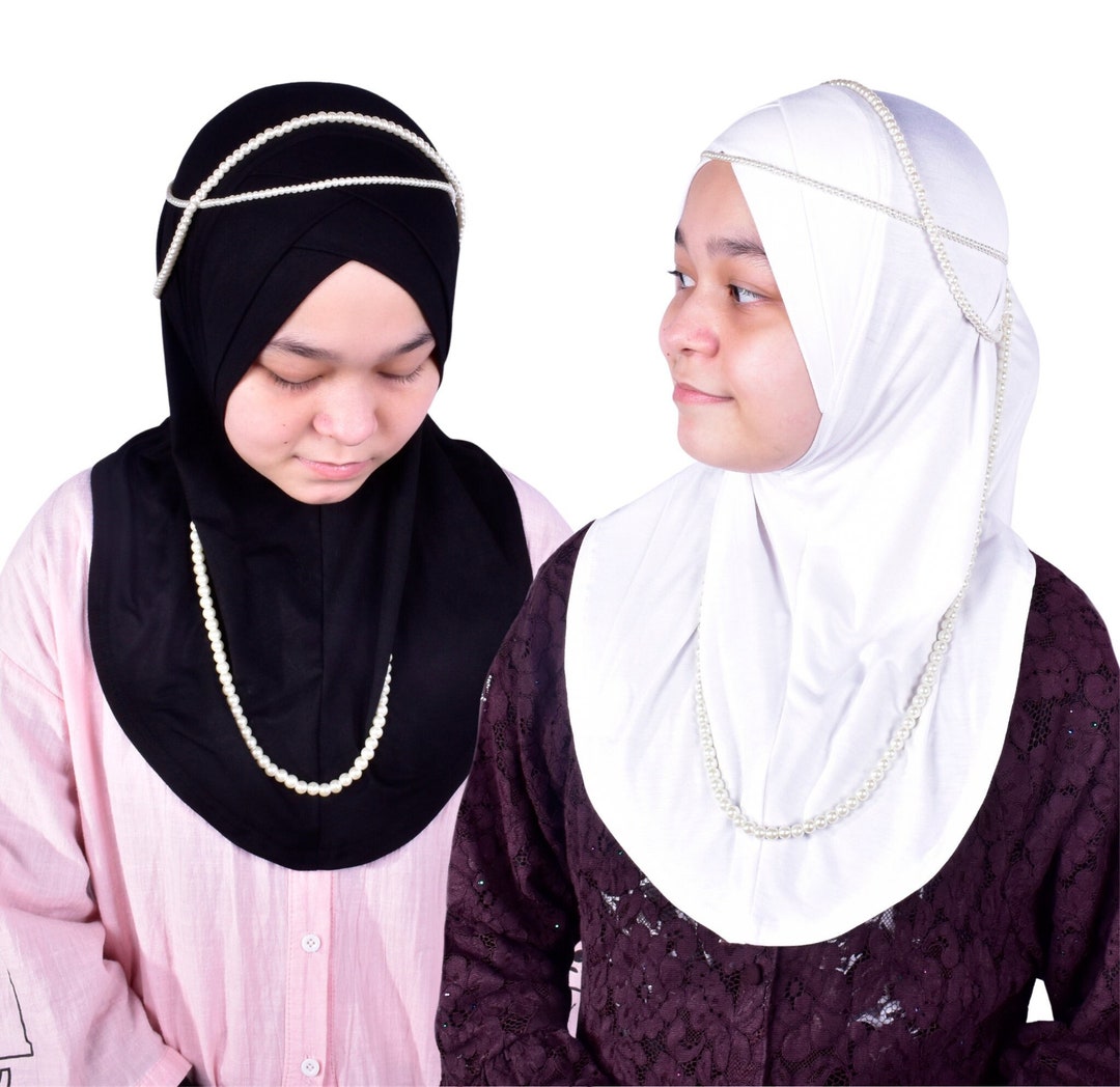 Mu Lan Legend Handmade Comfy Princess Nur Pleated Hijab Kids - Etsy
