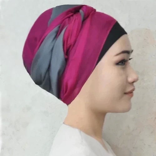 Mu Lan Basic Shaper Cotton Volumizer Under Scarf Shawl Wrap Turban Base ...