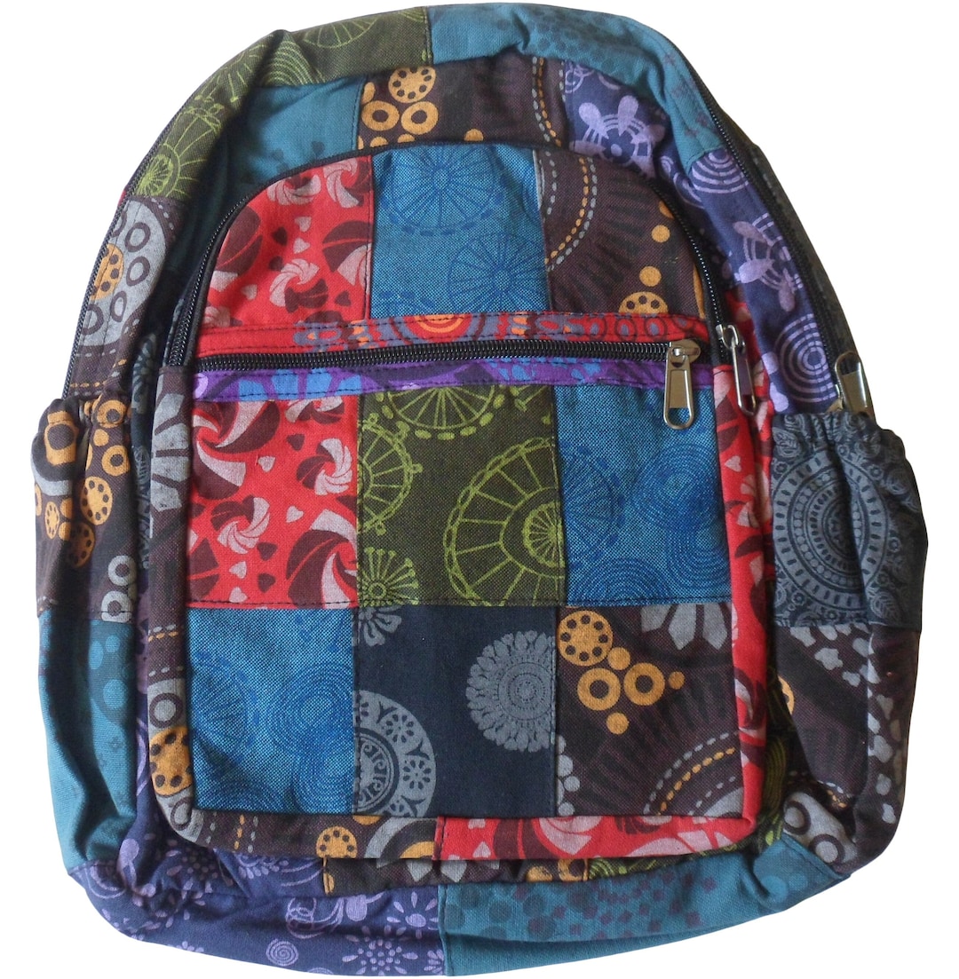 Fair Trade Cotton Patchwork Hippy Boho Backpack Rucksack Travel Bag - Etsy