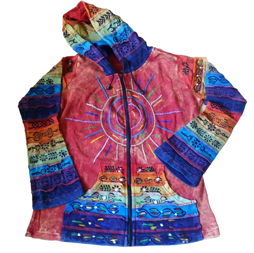 Nepalese Patchwork Embroidered Printed Painted Boho Hippy Festival ...