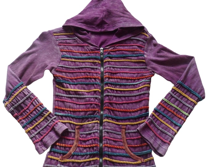Sale X-display Nepali Cotton Boho Hippy Festival Hooded Jacket XS/S 32 ...