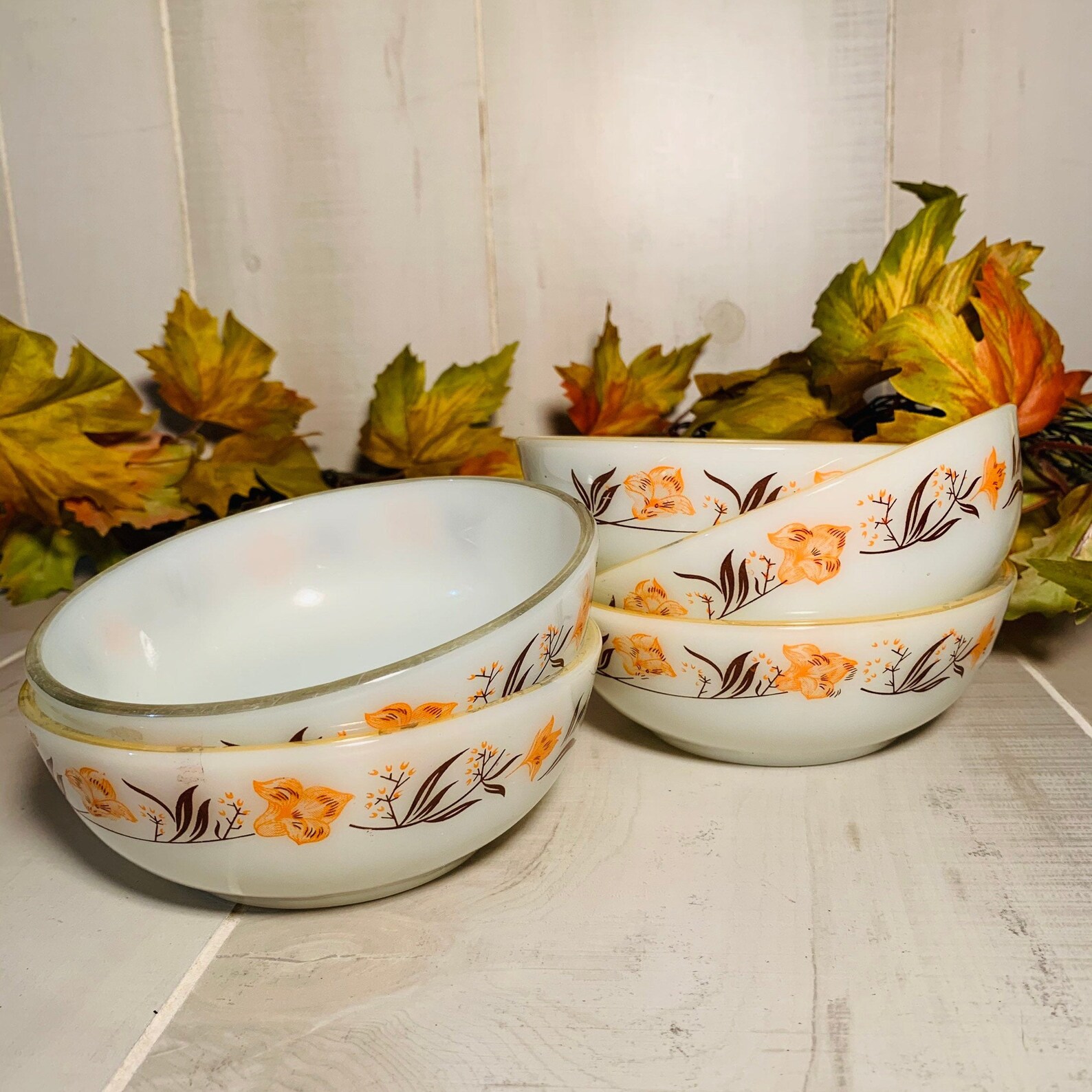 Vintage Termocrisa / 5 1/2 Inch Bowls / Set of Five 5 / | Etsy