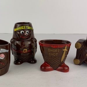 Vintage Novelty Shot Glasses / Collectible Barware - Etsy
