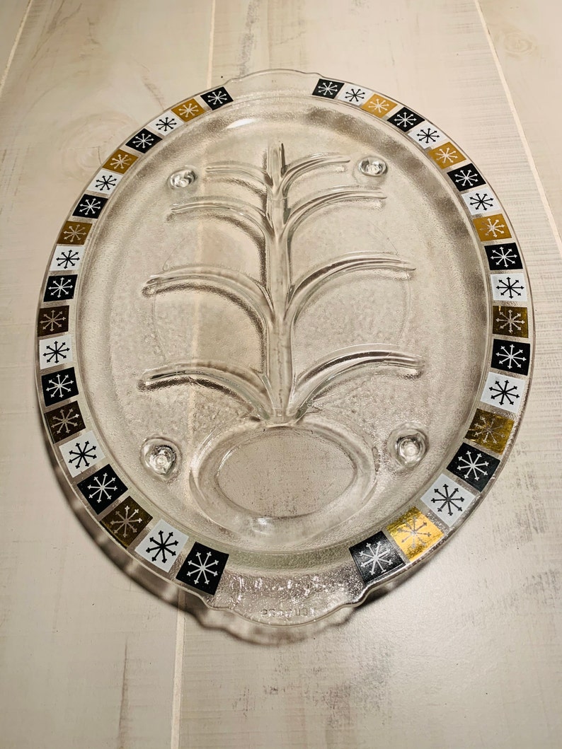 Vintage Mid Century Modern / Atomic Snowflake / Serving | Etsy