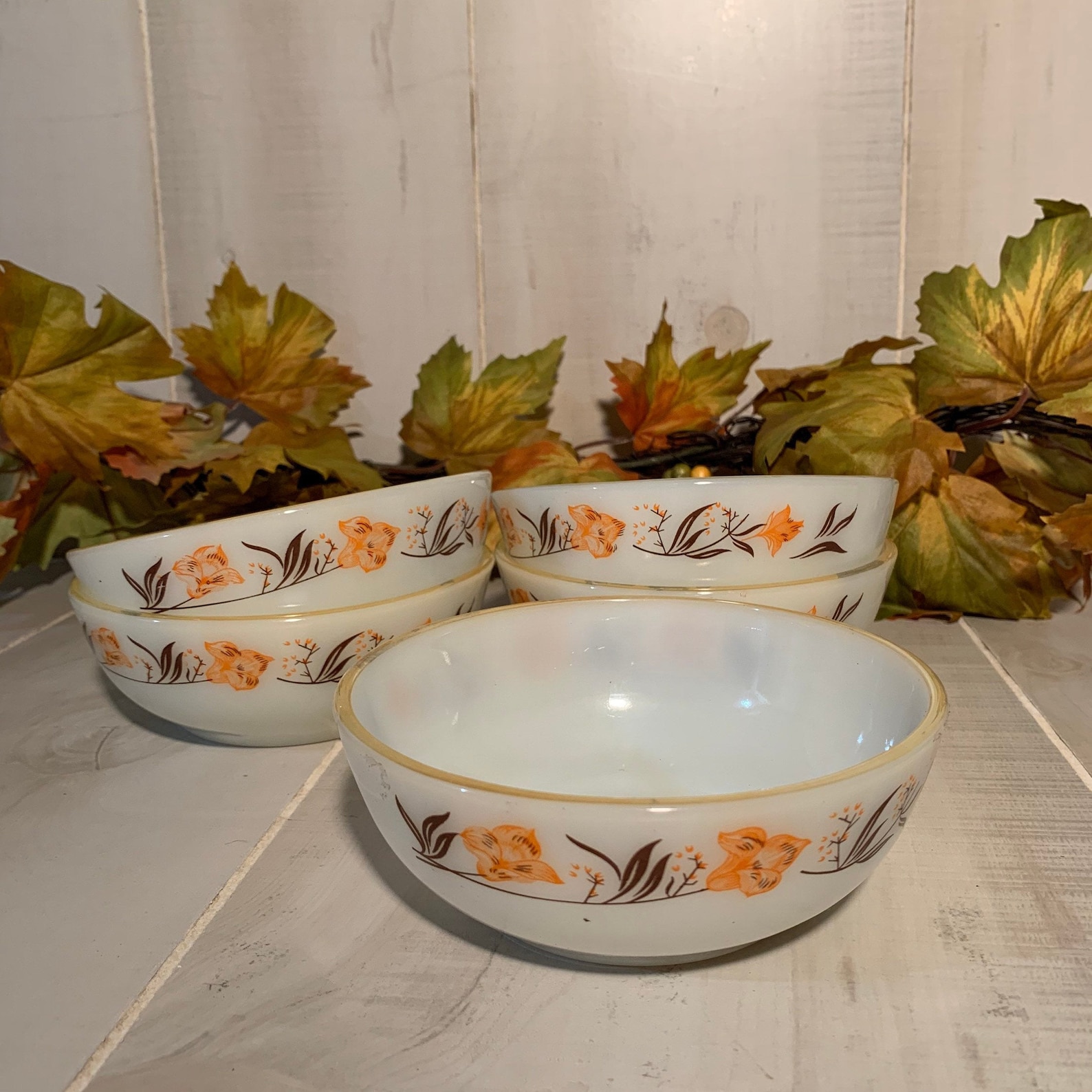 Vintage Termocrisa / 5 1/2 Inch Bowls / Set of Five 5 / | Etsy