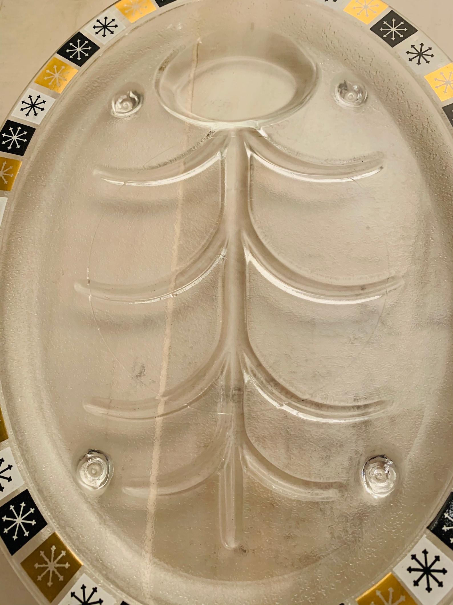 Vintage Mid Century Modern / Atomic Snowflake / Serving - Etsy