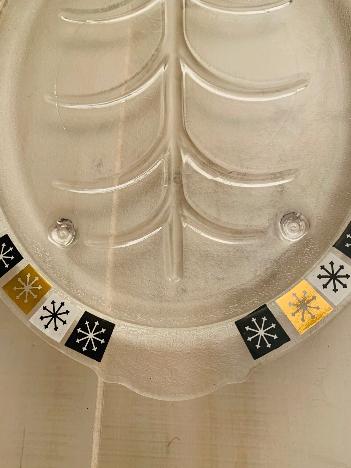 Vintage Mid Century Modern / Atomic Snowflake / Serving - Etsy