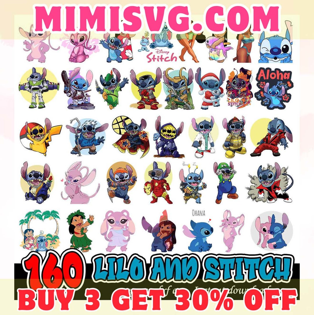 Lilo and Stitch Svg, Lilo Svg, Stitch Svg, Svg for Cricut, Clipart ...