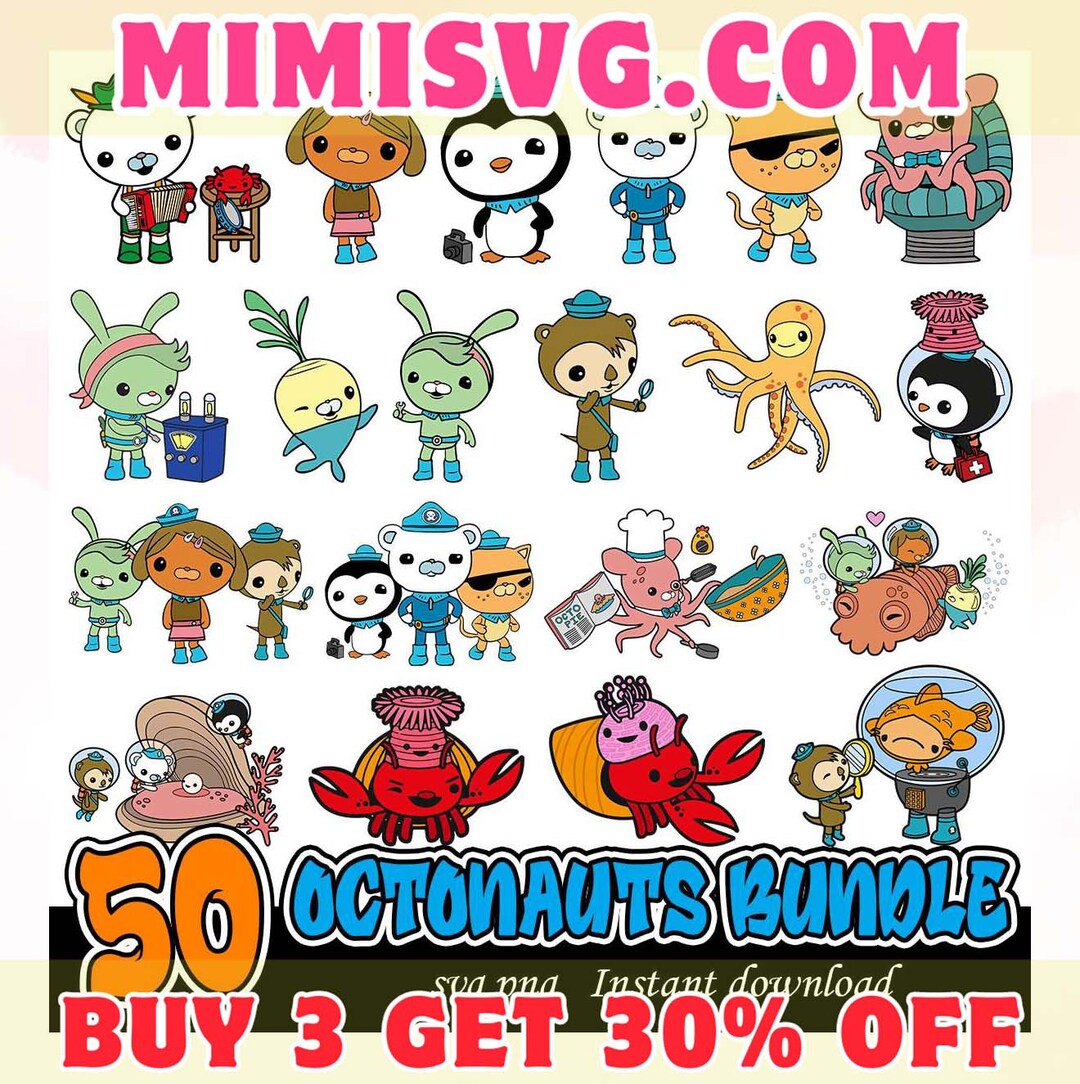 Octonauts Svg for Cricut, Octonauts Png, Octonauts Clipart, Birthday ...