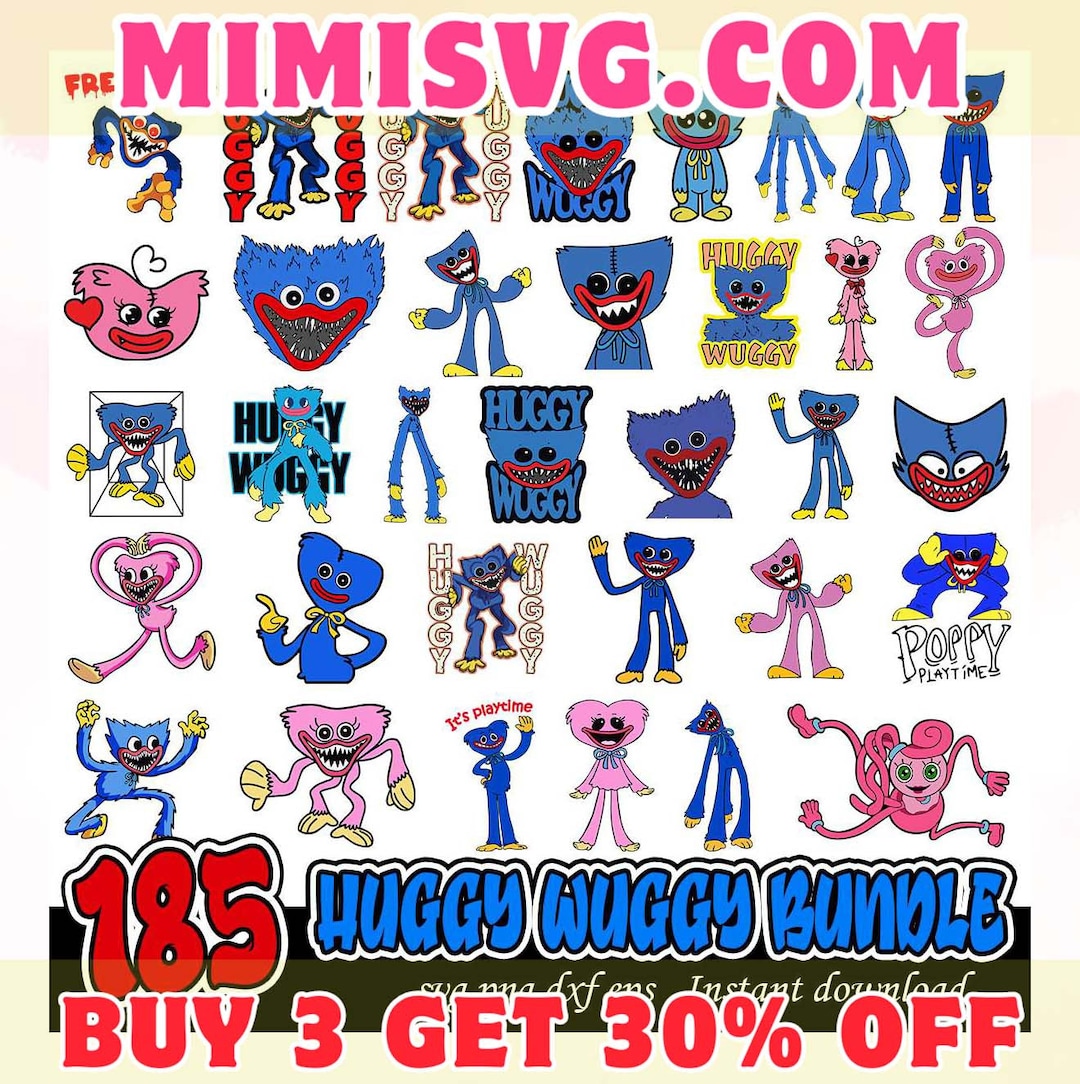 Gaming Svg Bundle, Huggy Wuggy Svg, Kissy Missy Fnf Poppy Playtime Svg ...