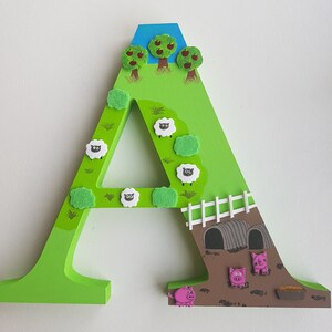 Large Wooden Farm Letters - Etsy